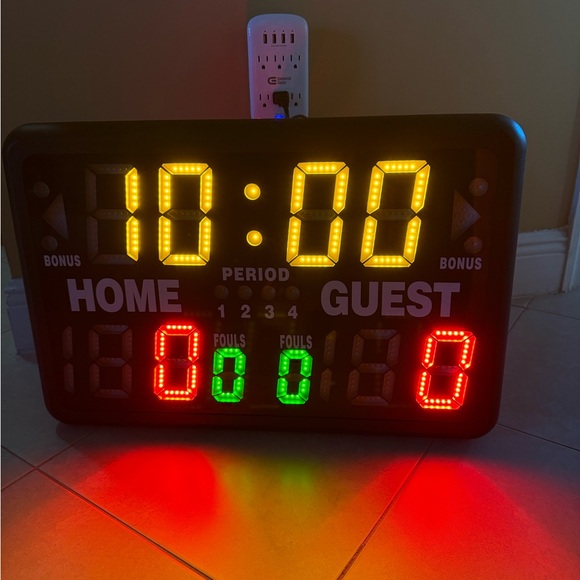 Wall Decor | Led Digital Wall Scoreboard Clock | Poshmark